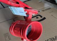 China DN100 Ductile Iron Clamp Connection Butterfly Valve for Fire Protection Systems for sale