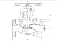 China JIS KS Cast Iron Flanged Globe Valve 1.6MPa Black for Water Steam for sale