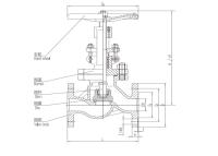 China Russia Standard Flanged Globe Valve 1.0/2.5/4.0 MPa Rising Stem WCB for sale