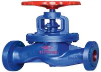 China PN16 Ductile Iron Flanged Globe Valve with Brass Seat Anti Corrosion Blue for sale