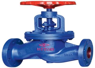 China PN16 Ductile Iron Flanged Globe Valve with Brass Seat Anti Corrosion Blue for sale