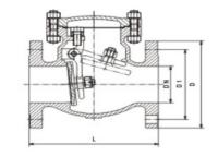 China Cast Steel ANSI Flanged Swing Check Valve 150lb 300lb DN50 to DN800 for sale