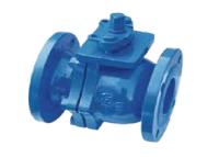 China ANSI Cast Iron Flanged Ball Valve 125 PSI Light Weight Anti Erosion Rustproof for sale