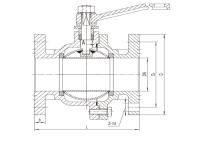 China Japanese Standard Cast Iron Floating Ball Valve 10K Pressure DN40-150 for sale