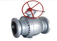 China API 6D Cast Steel Trunnion Ball Valve 150 Class Flanged End A216 WCB Turbine for sale