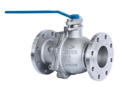 China Stainless Steel Flanged Ball Valve 1.6-6.4MPa Nitric Acid F4 Floating Ball Valve for sale