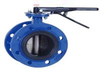 China Cast Iron Flanged Butterfly Valve PN1.0MPa Centerline Lightweight DN50-DN1000 for sale