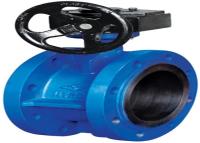 China PN1.6 MPa Cast Iron Rubber Lined Butterfly Valve Wafer Type QT450 for Water for sale
