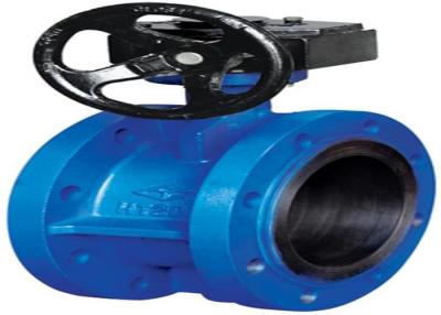 China PN1.6 MPa Cast Iron Rubber Lined Butterfly Valve Wafer Type QT450 for Water for sale
