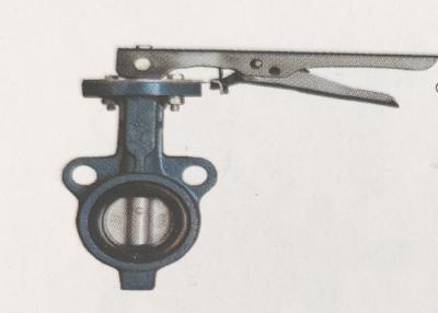 China Korean Standard 10K Pressure Wafer Butterfly Valve DN50-DN350 Handle Operated for sale