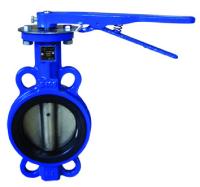 China Rustproof Wafer Type Cast Iron Butterfly Valve 1.0/1.6 Mpa Stainless Steel Stem for sale