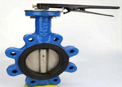 China Pin Stainless Steel Lug Butterfly Valve Handle Cast Iron Wafer Type DN40 to DN600 for sale