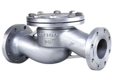 China DIN Standard Flange End Lift Check Valve 1.0-2.5 Mpa Stainless Steel Anticorrosive for sale