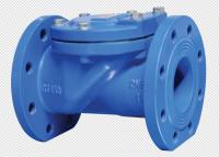 China Ductile Iron Flanged Swing Check Valve 1.6MPa Rubber Wedge for Water Supply for sale