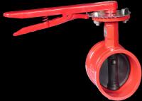 China Ductile Iron Grooved Butterfly Valve 1.6MPa Fire Protection DN65-DN200 for sale