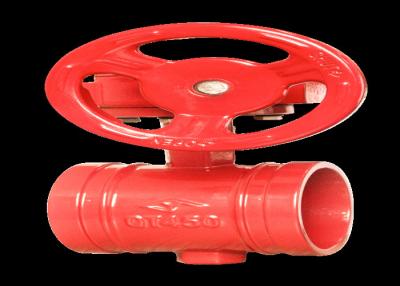 China Ductile Iron Grooved Butterfly Valve 1.6 Mpa Fire Protection Worm Gear Valve for sale