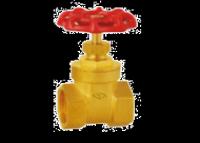 China Internal Thread Brass Gate Valve , Handwheel Lightweight Brass Valve For Water for sale