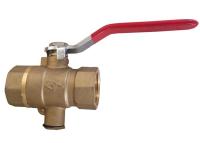 China Leakproof Lockable Brass Ball Valve 1.6MPa PTFE Ring Threaded Ball Valve DN15-DN50 for sale
