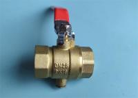 China Leakproof Lockable Brass Ball Valve 1.6MPa PTFE Ring Threaded Ball Valve DN15-DN50 for sale