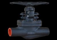China A105 Black Flanged Globe Valve DN15-DN50 Welding End for Water Oil Gas 1.6-16.0MPa for sale
