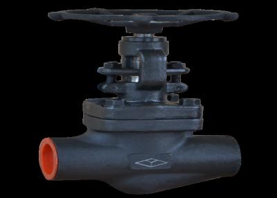China A105 Black Flanged Globe Valve DN15-DN50 Welding End for Water Oil Gas 1.6-16.0MPa for sale