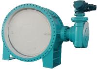 China Double Eccentric Flanged Butterfly Valve Electric Ductile Iron 1.0MPa DN for sale