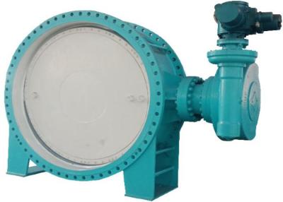 China Double Eccentric Flanged Butterfly Valve Electric Ductile Iron 1.0MPa DN for sale