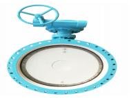 China Double Eccentric Flanged Butterfly Valve Electric Ductile Iron 1.0MPa DN for sale