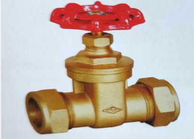 China Brass Hoop Join Gate Valve 1.6MPa Leakproof Clamp Connect Water Valve for sale