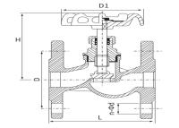 China Anti Oxidation Brass Globe Valve Flange Connect 1.6 MPa Water Valve for sale