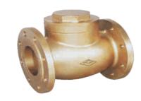China Brass Swing Check Valve 1.6MPa Flanged Connection Rustproof Water Valve for sale