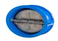 China Cast Iron Wafer Butterfly Check Valve 1.0 Mpa 1.6 Mpa Flanged Swing Check Valve for sale