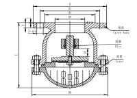 China Lifting Bottom Swing Check Valve Flange Type Cast Iron 2.5 Mpa DN50~DN350 for sale