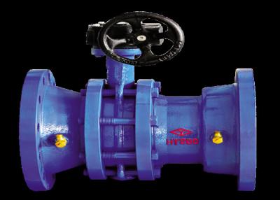 China Ductile Cast Iron Flanged Butterfly Valve 1.0 1.6 Mpa Blue Anticorrosive DN200 for sale