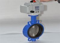China Wafer Ductile Cast Iron Electric Butterfly Valve 1.6 Mpa DN50 to DN800 for sale