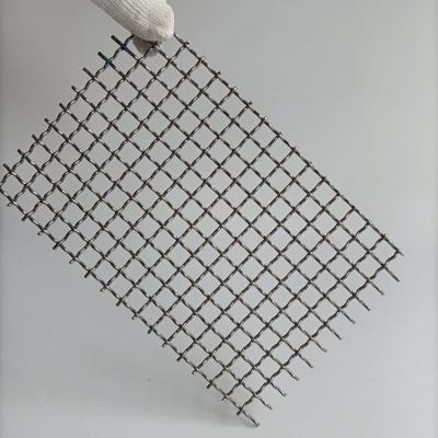 China 2520 Material Stainless Steel Crimped Wire Mesh Panel 100x85 Cm 11x11x2 Mm for sale