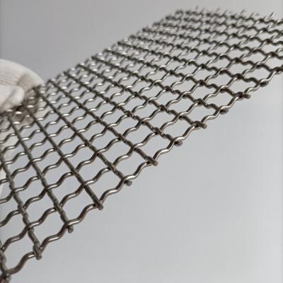 China Vibrating Screen Intermediate Crimped Wire Mesh 30m Length Impact Resistance for sale