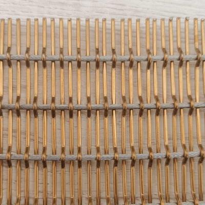 China 1m-8m width Decorative Wire Mesh Screen Flat Top Crimped Wire Cloth for sale