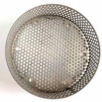 China Round Seive 304 Stainless Steel Mesh Basket Strainer Filter Mesh Perforated for sale