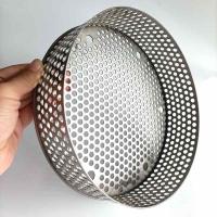 China Round Seive 304 Stainless Steel Mesh Basket Strainer Filter Mesh Perforated for sale