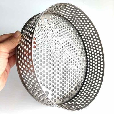 China Perforated Round Hole Sieve Style Filter Screen Mesh Easy To Clean for sale