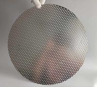 China 60 Degree Staggered Perforated Wire Mesh Sheets for sale