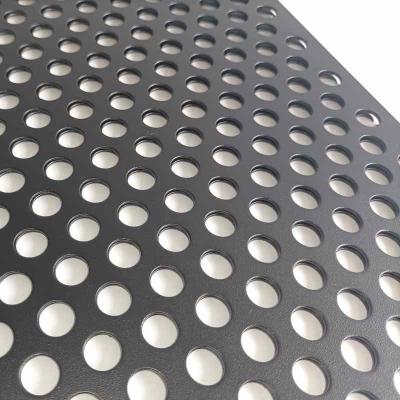 China Round Hole Punched Perforated Aluminium Screens for sale