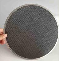China Extruder Screen Pack Filter Disc Black Wire Mesh Cloth 0.15mm-0.6mm for sale