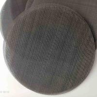 China 20 40 60 Mesh Mild Steel Black Wire Mesh Extruder Filter Screen for sale