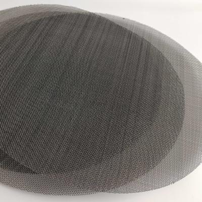 China 20 40 60 Mesh Mild Steel Black Wire Mesh Extruder Filter Screen for sale