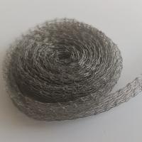 China 10mm Width Knitted Stainless Steel Wire Mesh SUS304 Air Filter Metal Mesh for sale