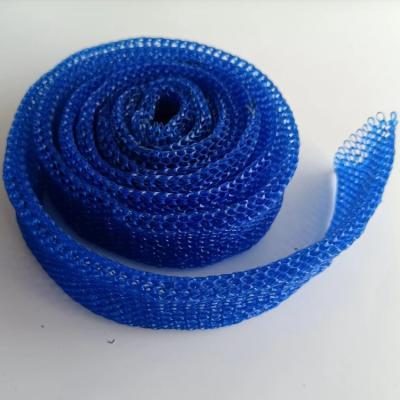 China Acid Resistant Polypropylene PP Wire Mesh 20mm Blue Knitted Wire Mesh for sale