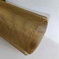 China IS0 1M Copper Wire Mesh Brass Metal Mesh For Separation Sifting Pellet for sale