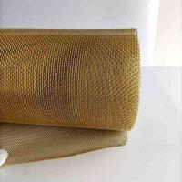 China 30% Zinc 70% Copper Metal Mesh Sheets 100 Mesh Copper Screen For Aerospace for sale